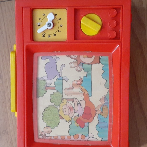 Blue Box | Games | Working Vintage Musical Windup Scroll Tv Blue Box ...